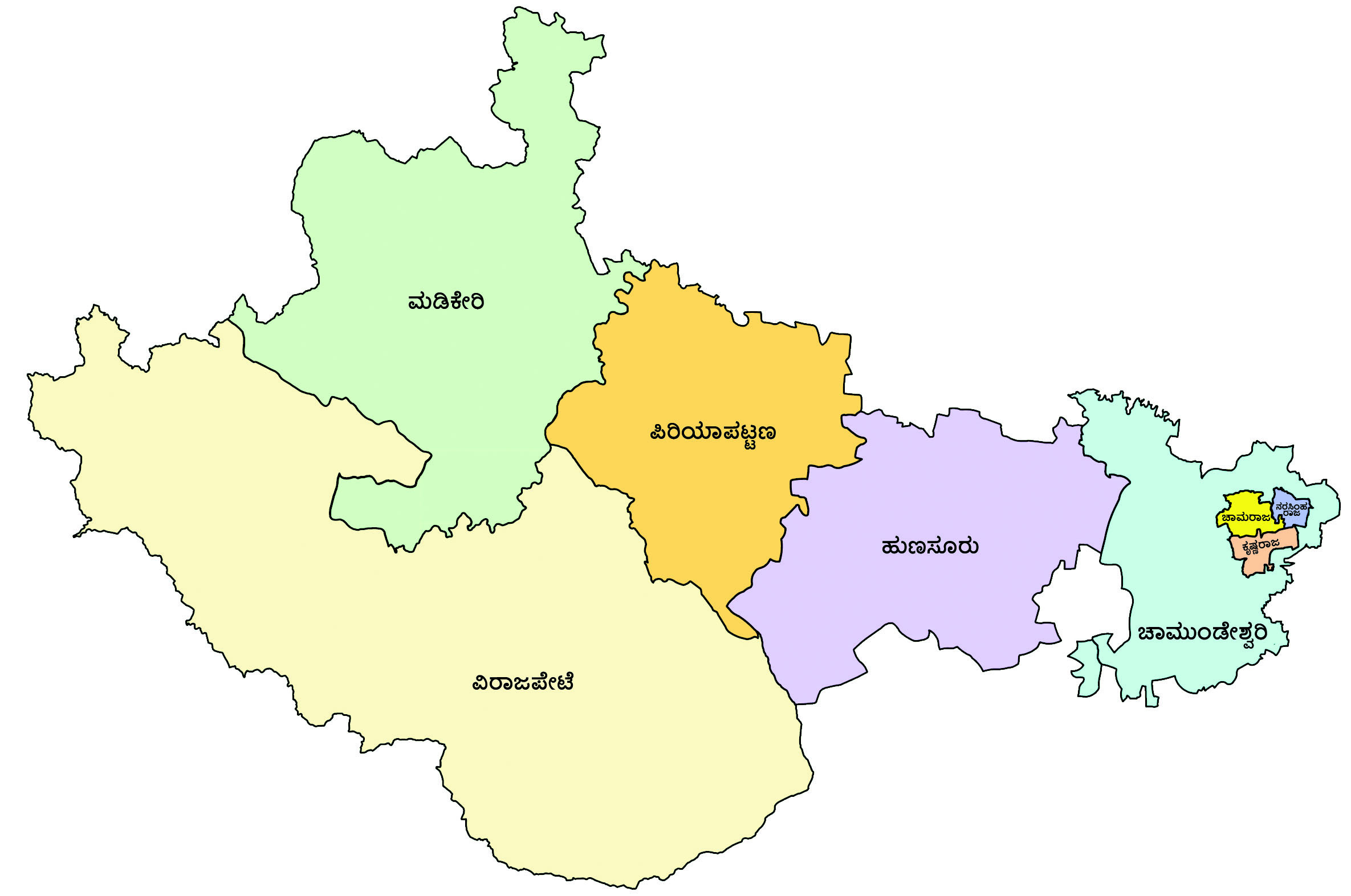 mysore-parliamentary-constituency-map - ವಿಜಯವಾಣಿ
